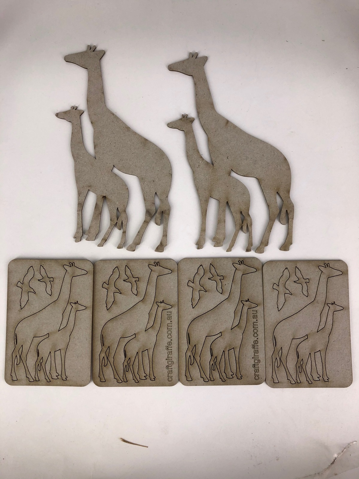 Craft Giraffe Chipboard Set