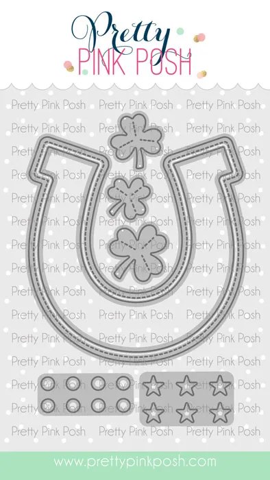 Pretty Pink Posh Horseshoe Shaker Die