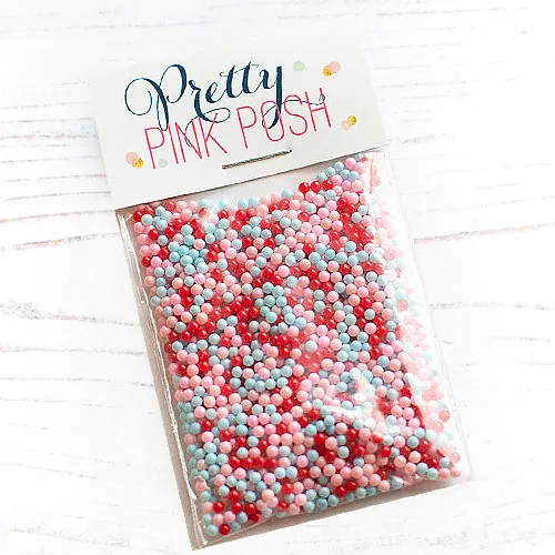 Pretty Pink Posh Love is Kind Shaker Beads