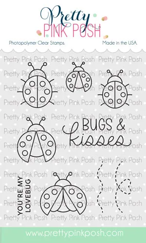 Pretty Pink Posh Lovely Ladybugs Stamp Set